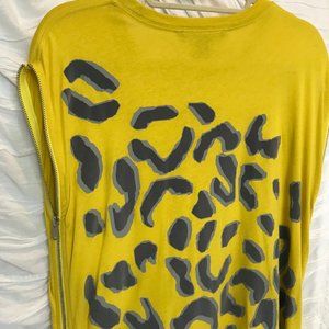 Tops | Marc Jacobs Yellow Leopard Top Tunic | Poshmark